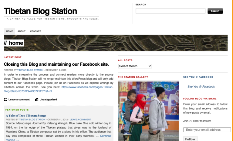 A Look Back at English Language Tibet Blogs